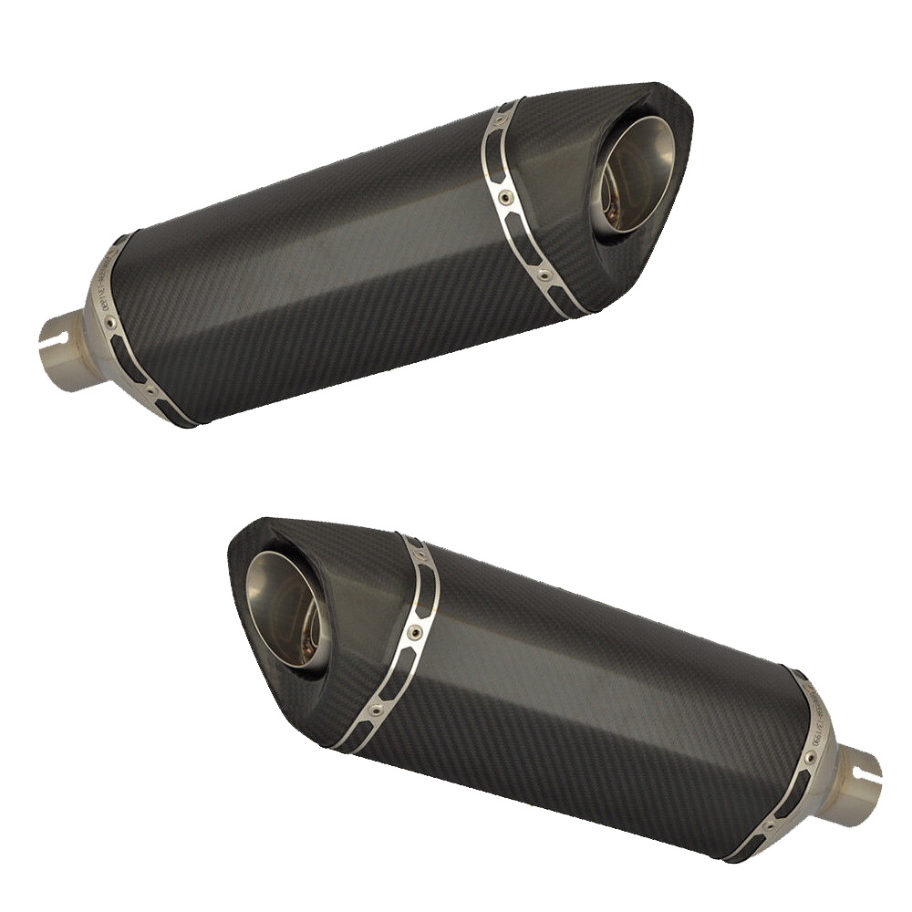 Demon Carbon Hexagonal Exhausts - Kawasaki ZZR1400 (2012-2020) - spengineering.co.uk